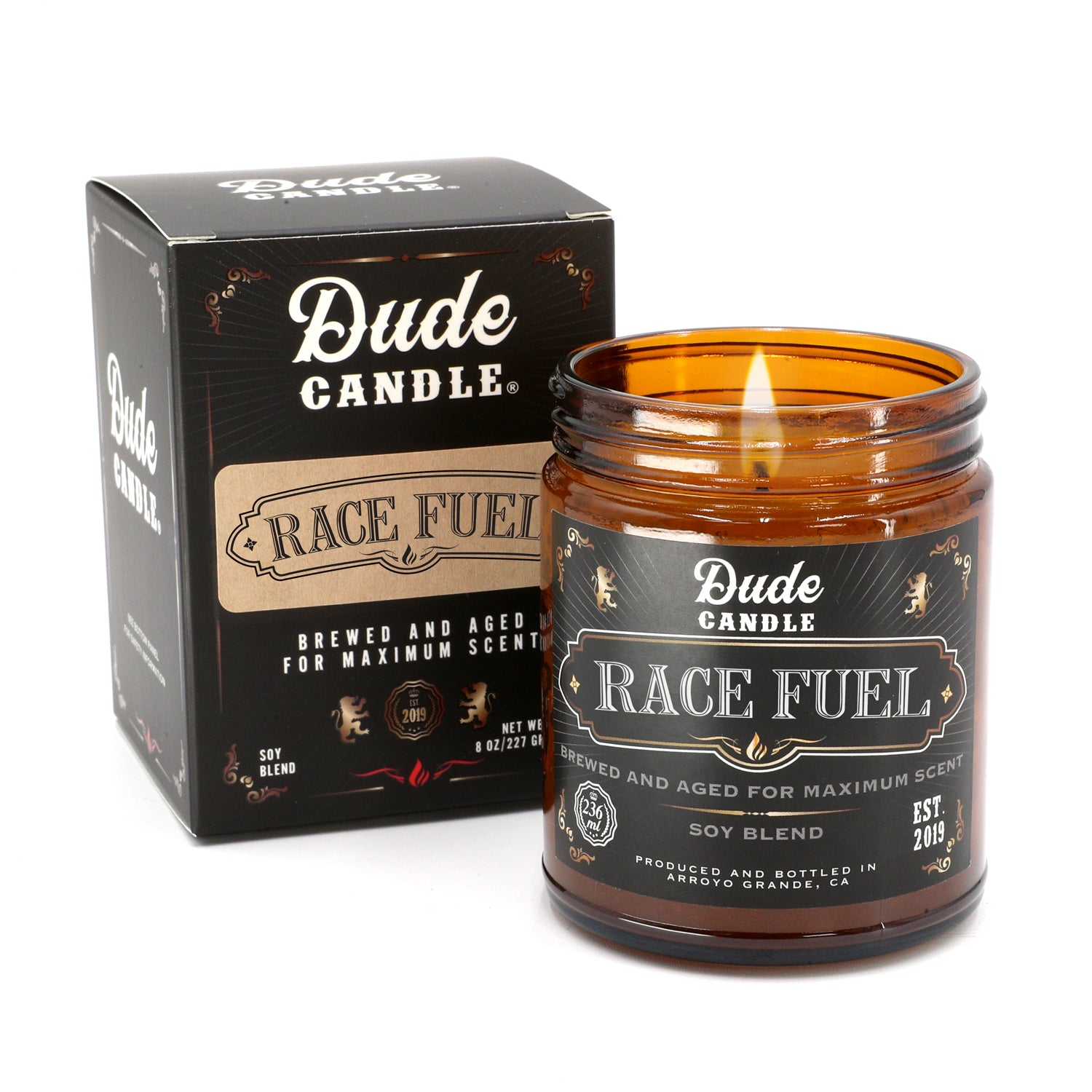 Dude Candle - Race Fuel Scented Candle – Rugged Radios
