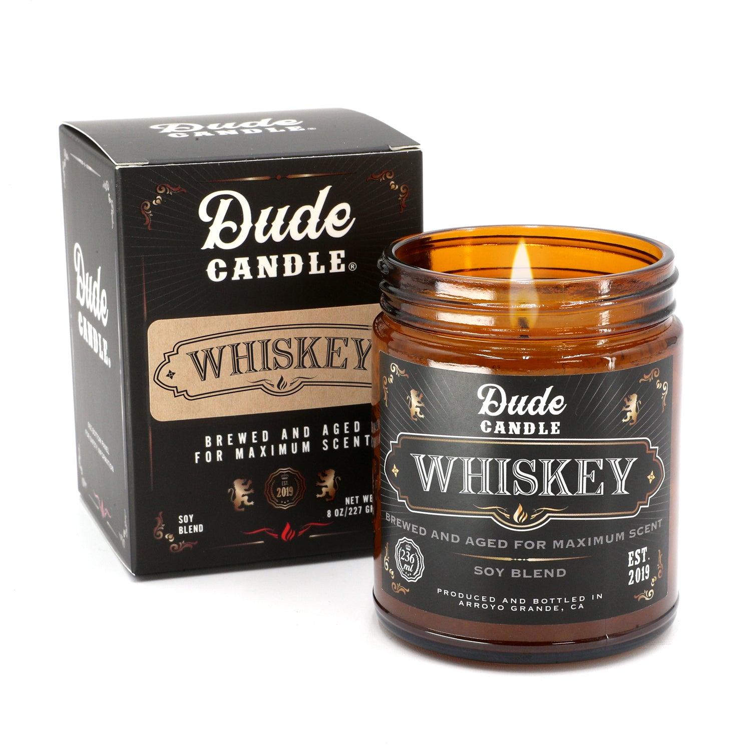 Dude Candle - Whiskey Scented Candle – Rugged Radios