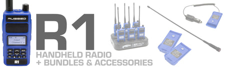 R1 Handheld Radio and Accessories for Any Environment – Rugged Radios