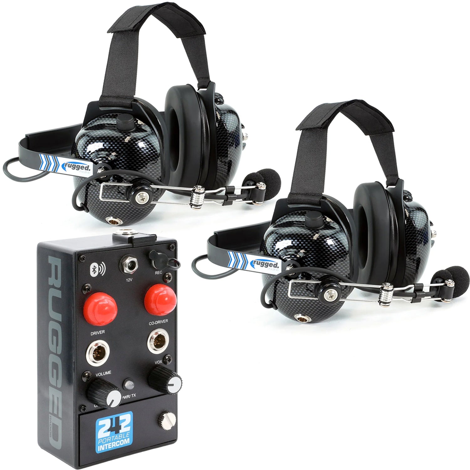242 Portable Intercom Kit – 2-Person Bluetooth Intercom System – Rugged ...