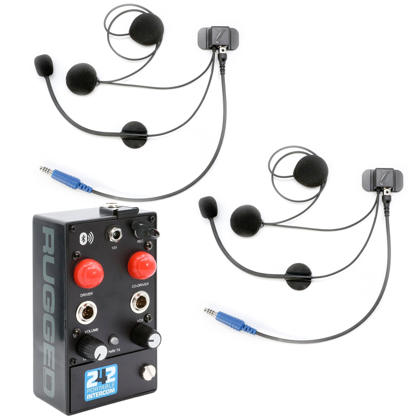 242 Portable Intercom Kit – 2-Person Bluetooth Intercom System – Rugged ...