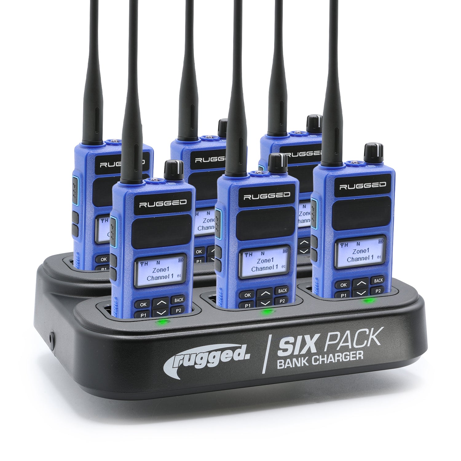 6 PACK - Choose Your Business Band Two Way Handheld Radio – Rugged Radios