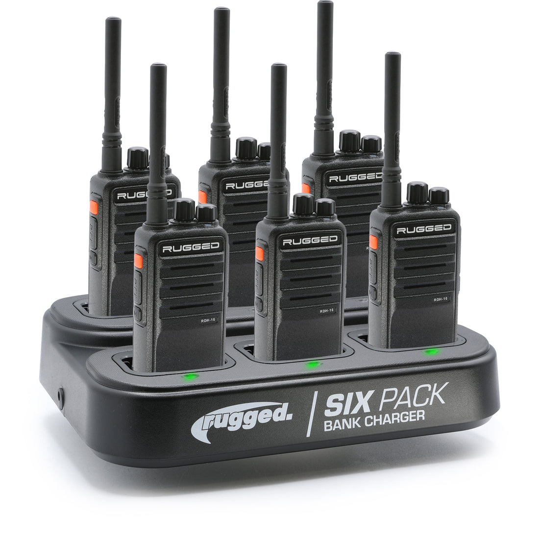 6 PACK - Choose Your Business Band Two Way Handheld Radio – Rugged Radios