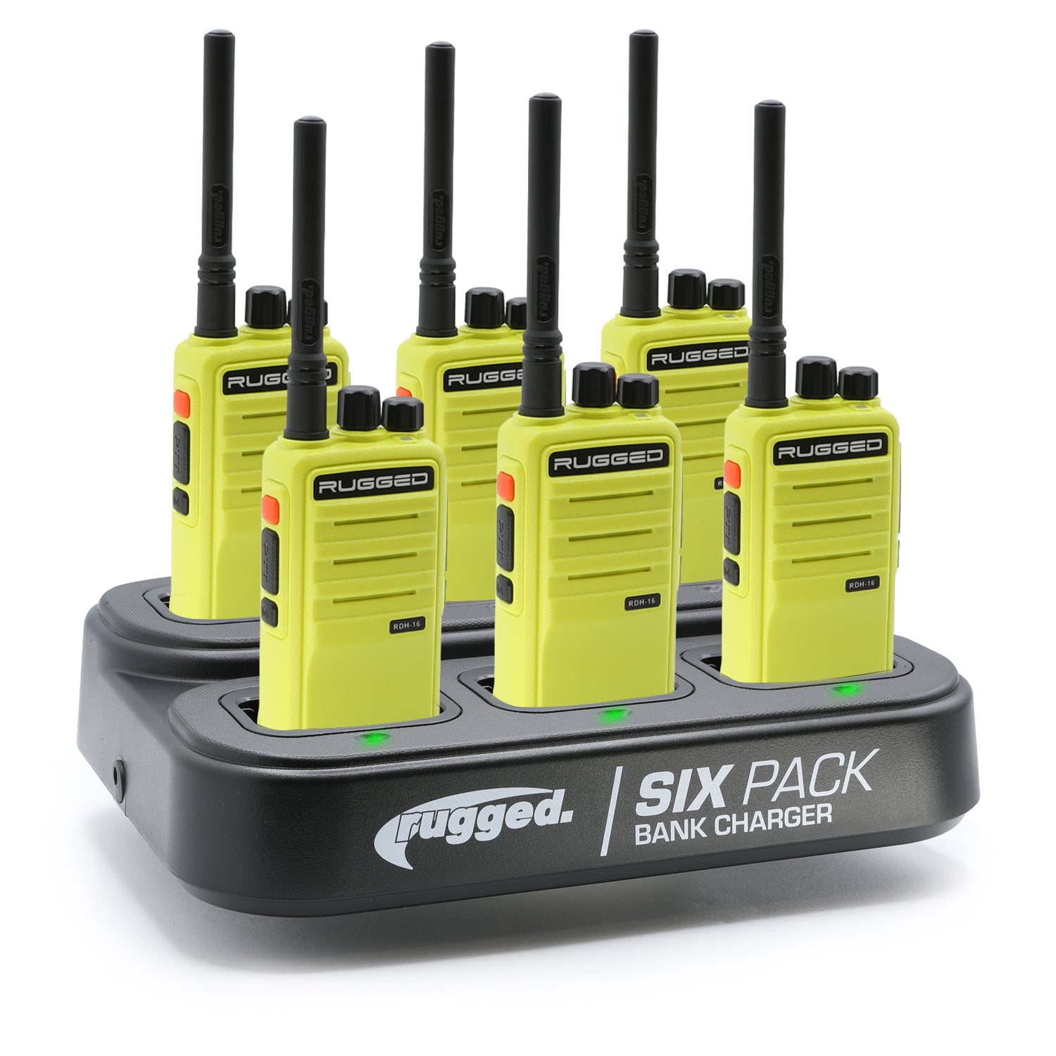 6 PACK - Choose Your Business Band Two Way Handheld Radio – Rugged Radios