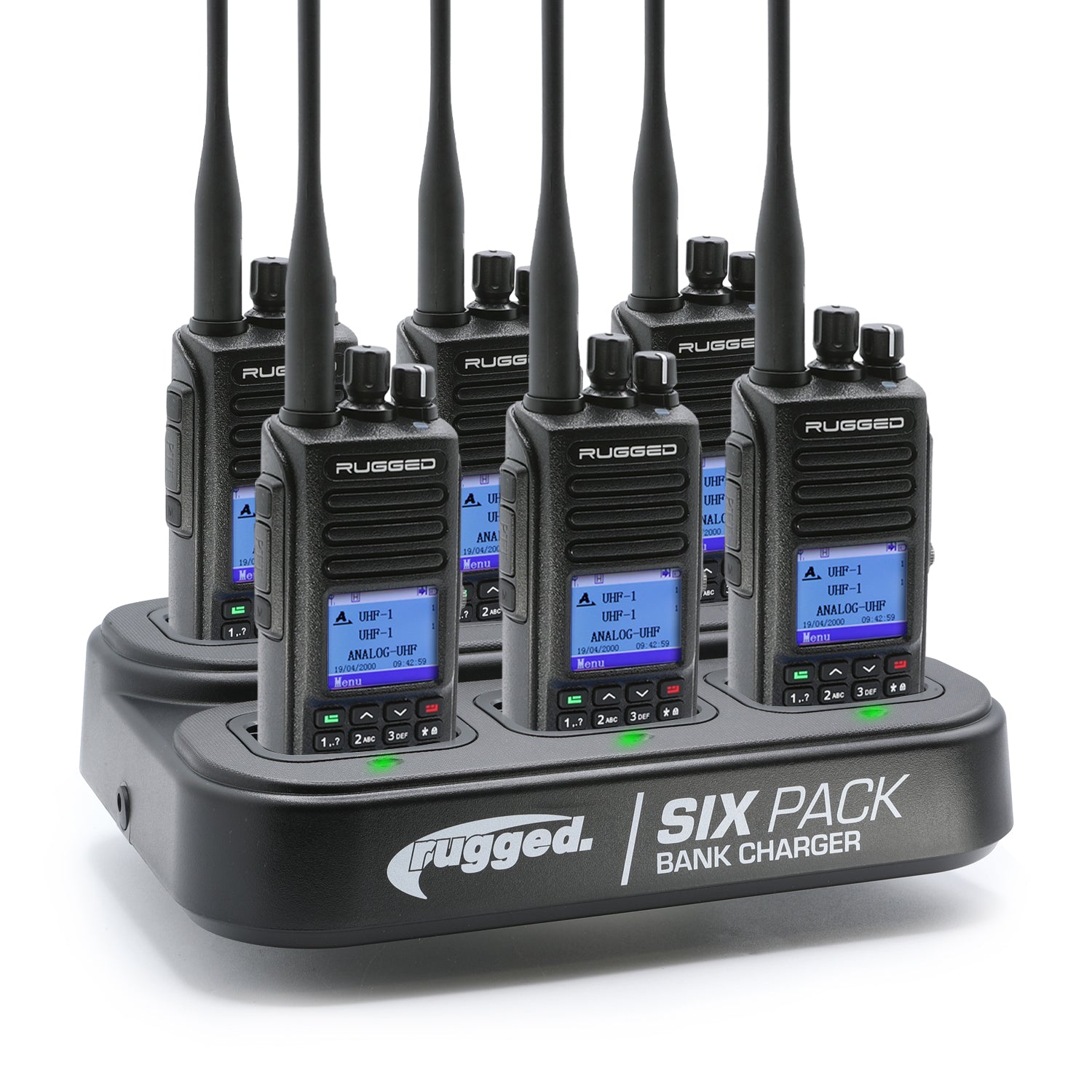 6 PACK - Choose Your Business Band Two Way Handheld Radio – Rugged Radios