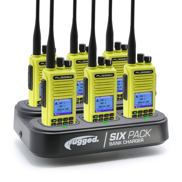 6 PACK - Choose Your Business Band Two Way Handheld Radio – Rugged Radios