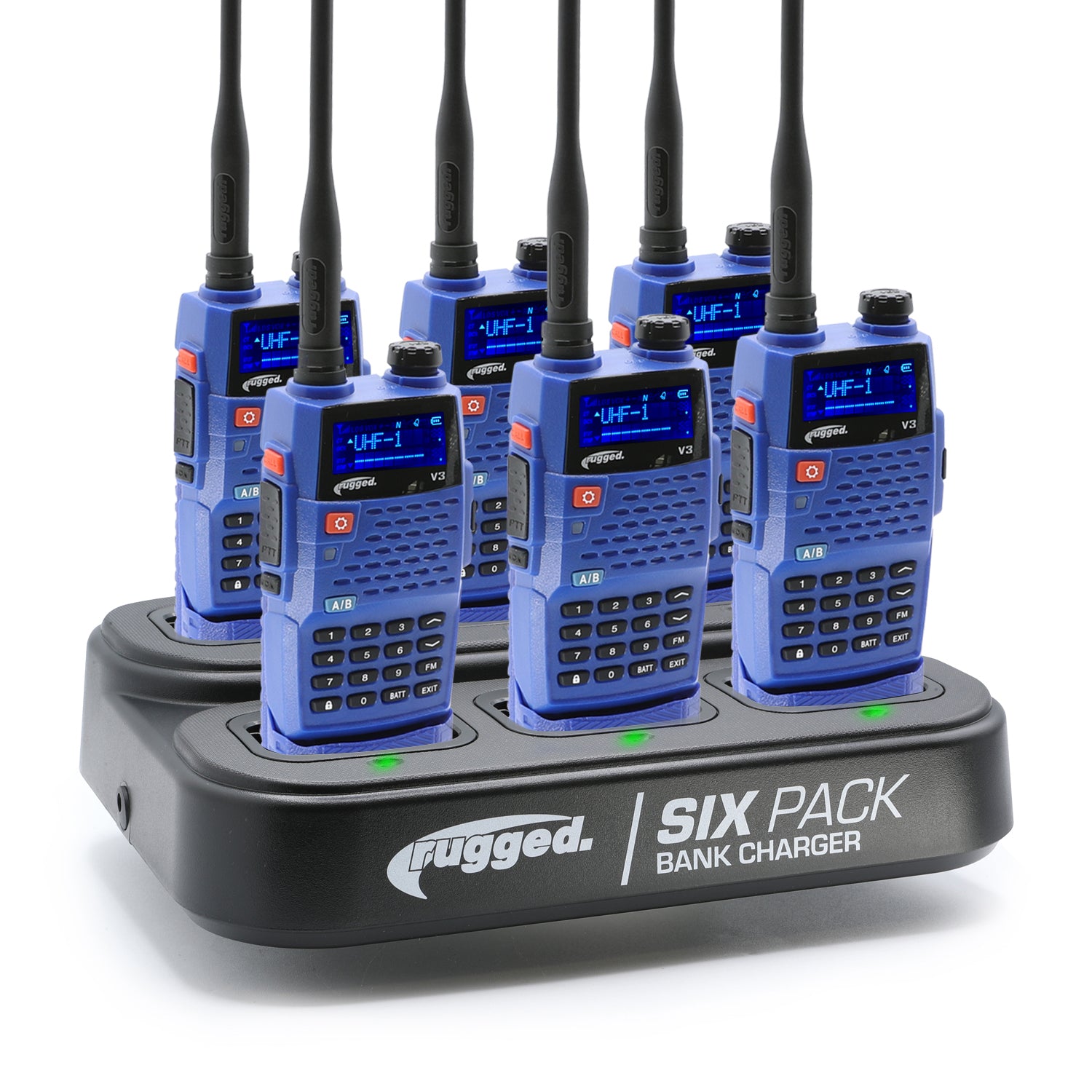 6 PACK - Choose Your Business Band Two Way Handheld Radio – Rugged Radios