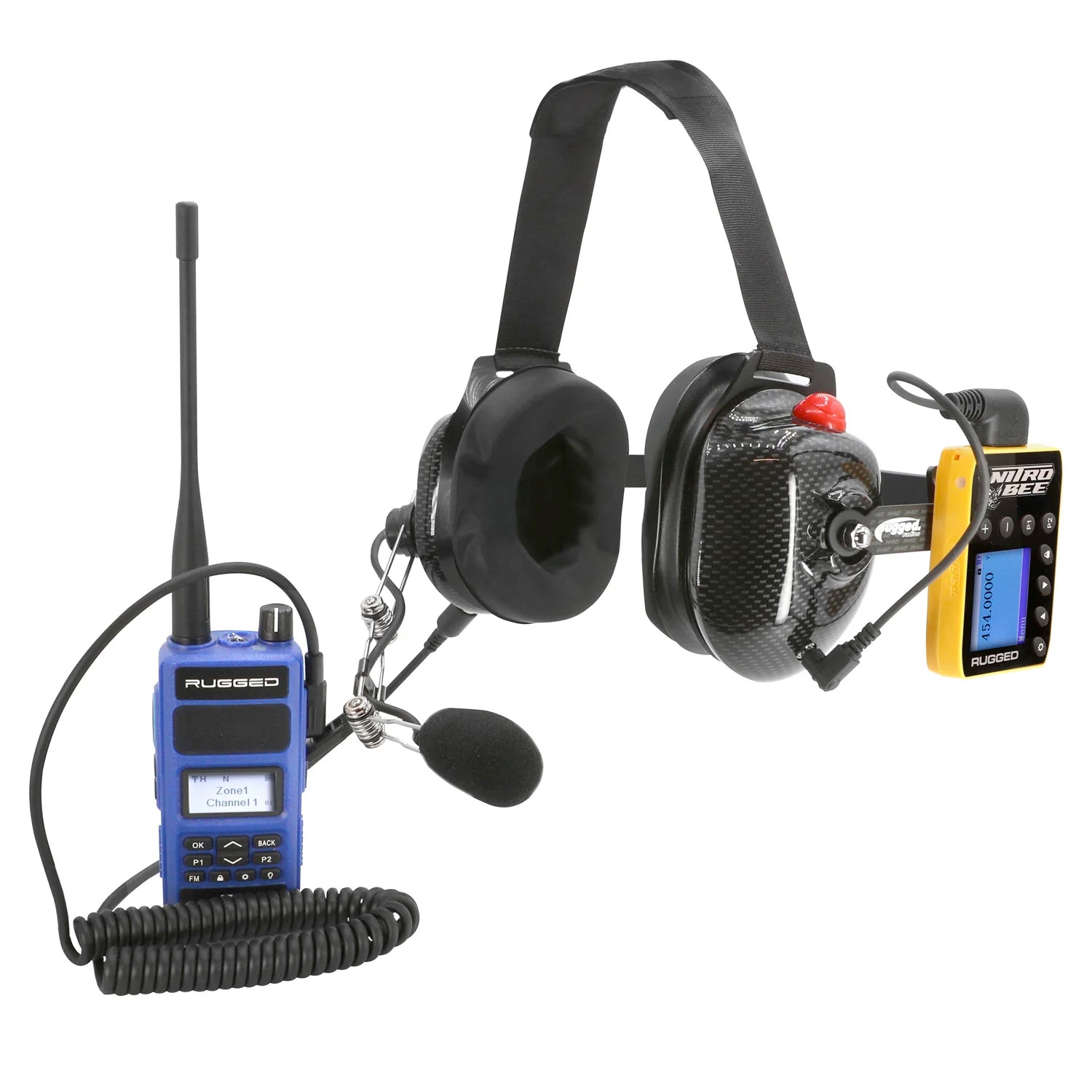 Crew Chief - H42 Spotter Headset and Rugged Handheld Radio Package ...