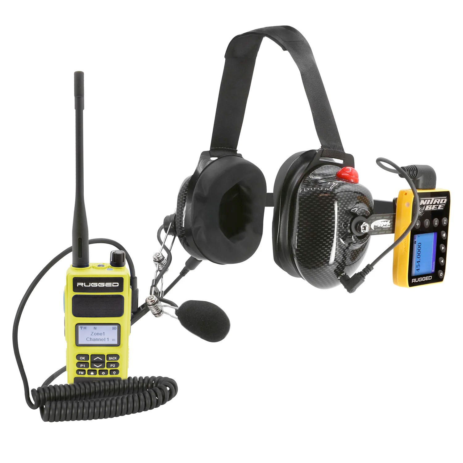 Crew Chief - H42 Spotter Headset and Rugged Handheld Radio Package ...