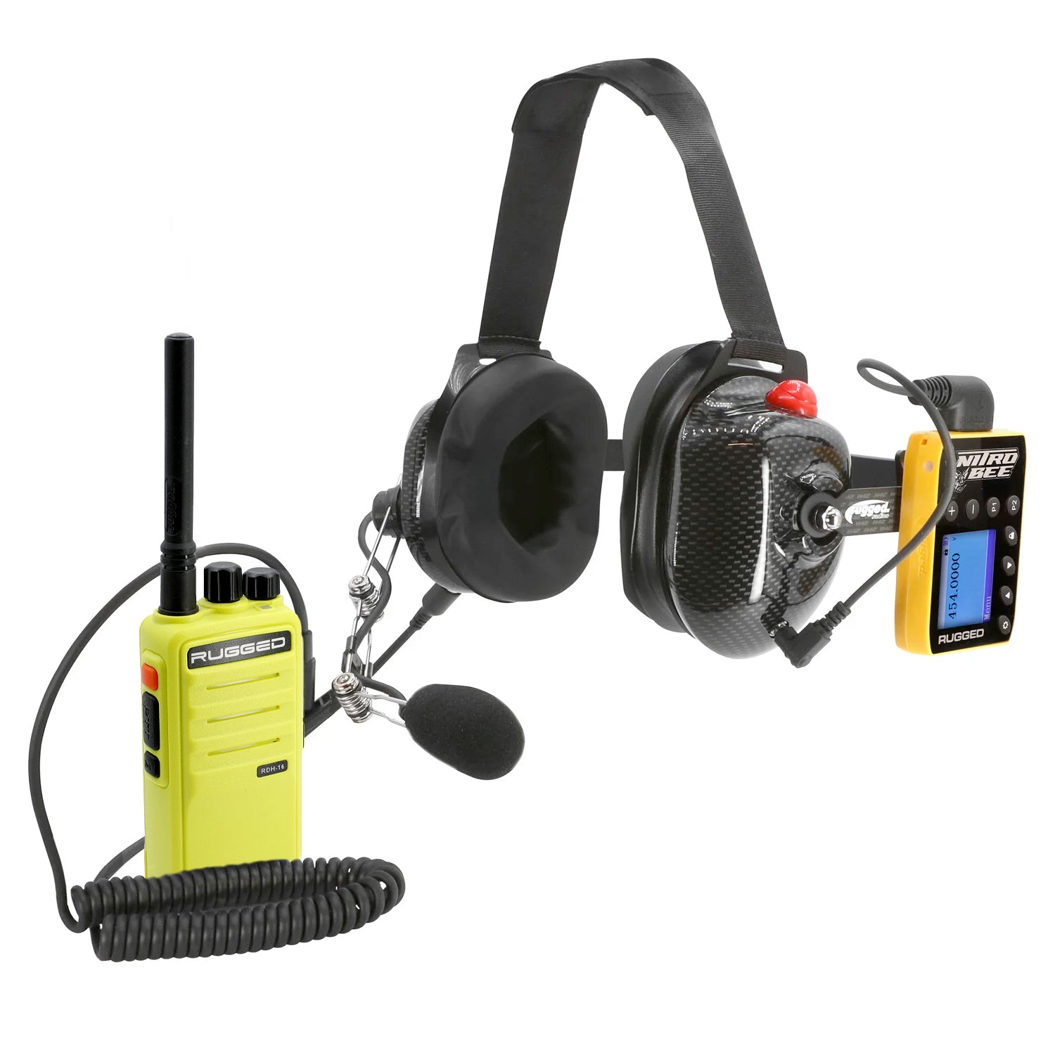 Crew Chief - H42 Spotter Headset and Rugged Handheld Radio Package ...