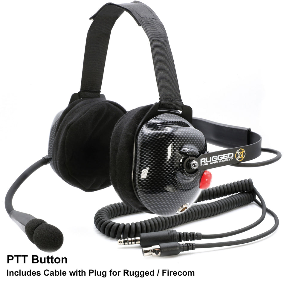 FHS Behind-The-Head Fire Safety Industrial Headset – Rugged Radios