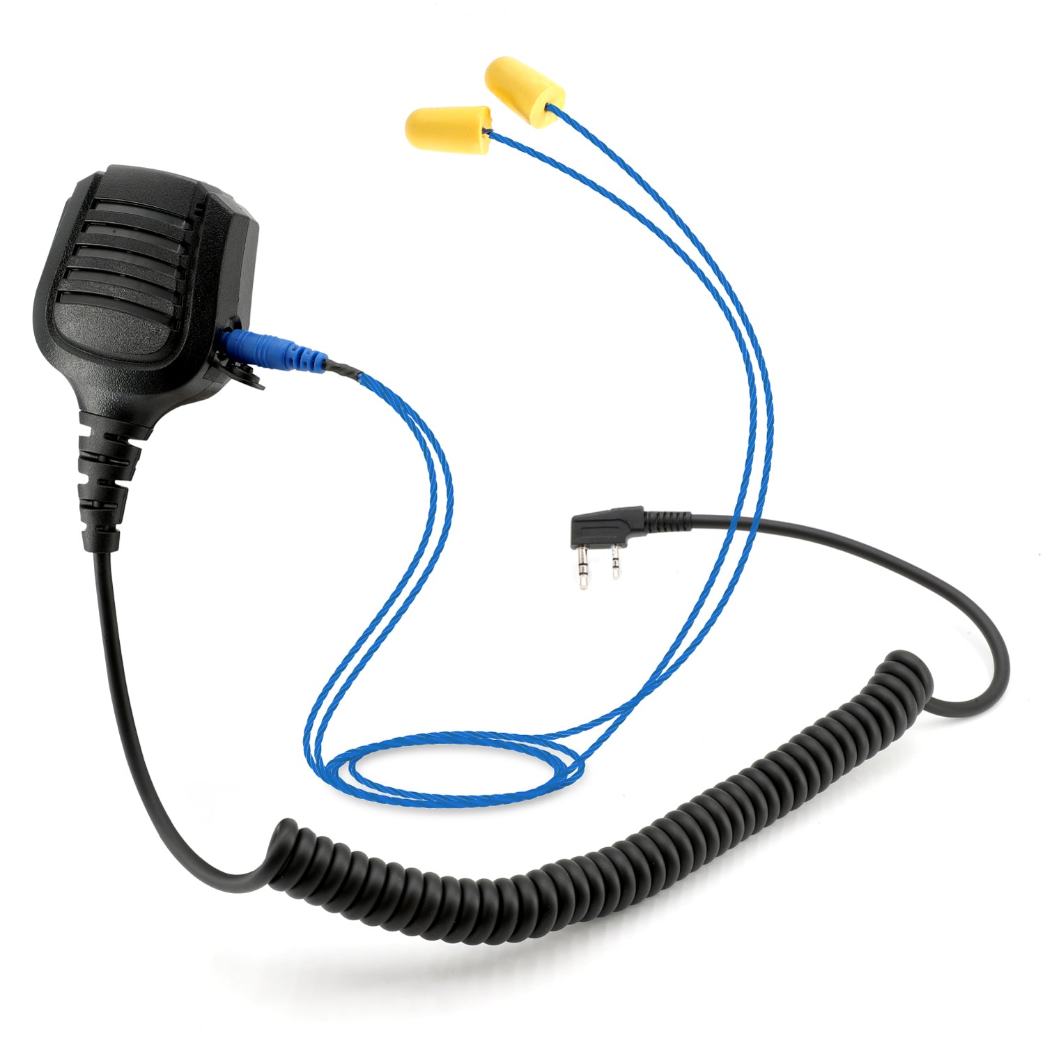 Waterproof Hand Speaker Mic and Mono Earbuds BUNDLE – Rugged Radios