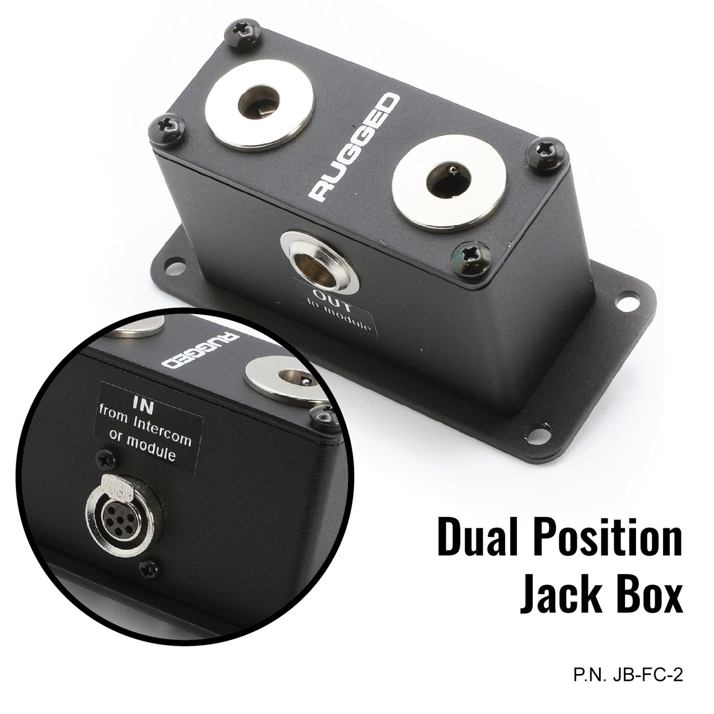 Jack Box Headset Stations for RRP800 Fire & Safety Intercoms – Rugged ...