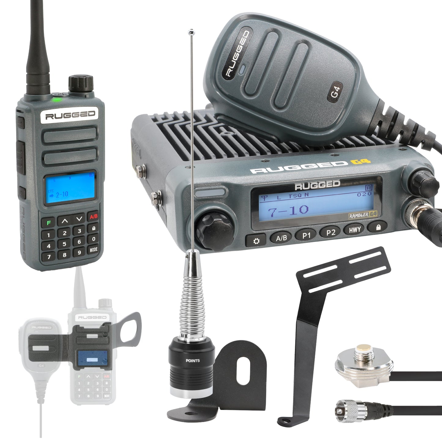ULTIMATE GMRS Mobile Radio Kit for Jeep Wrangler JK – Rugged Radios