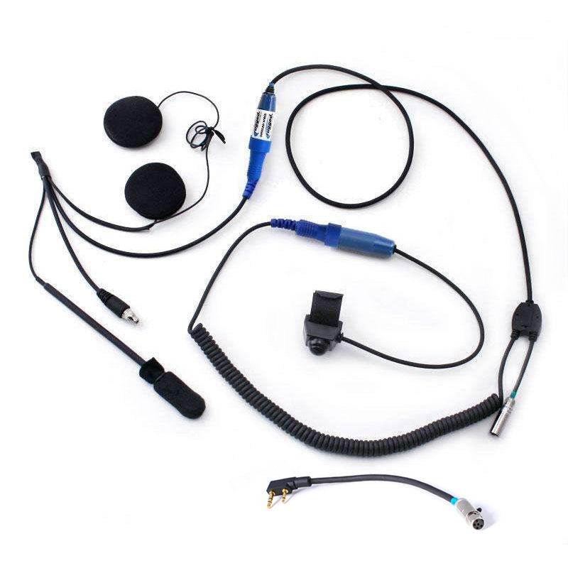 RACE SERIES Complete Motorcycle Communication Kit with OFFROAD Cables ...