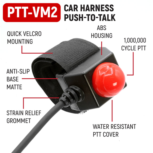 Push-to-Talk Buttons: Intercom, Car, Moto & Aviation – Rugged Radios