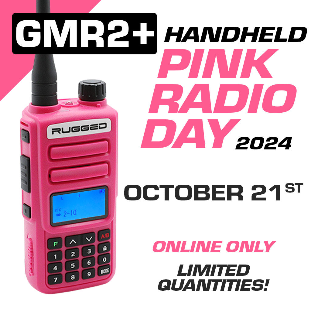 Pink Rugged GMR2 PLUS - GMRS/FRS Handheld Radio – Rugged Radios