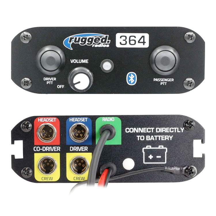 364 Intercom Kit – 2-Person Bluetooth Intercom System – Rugged Radios