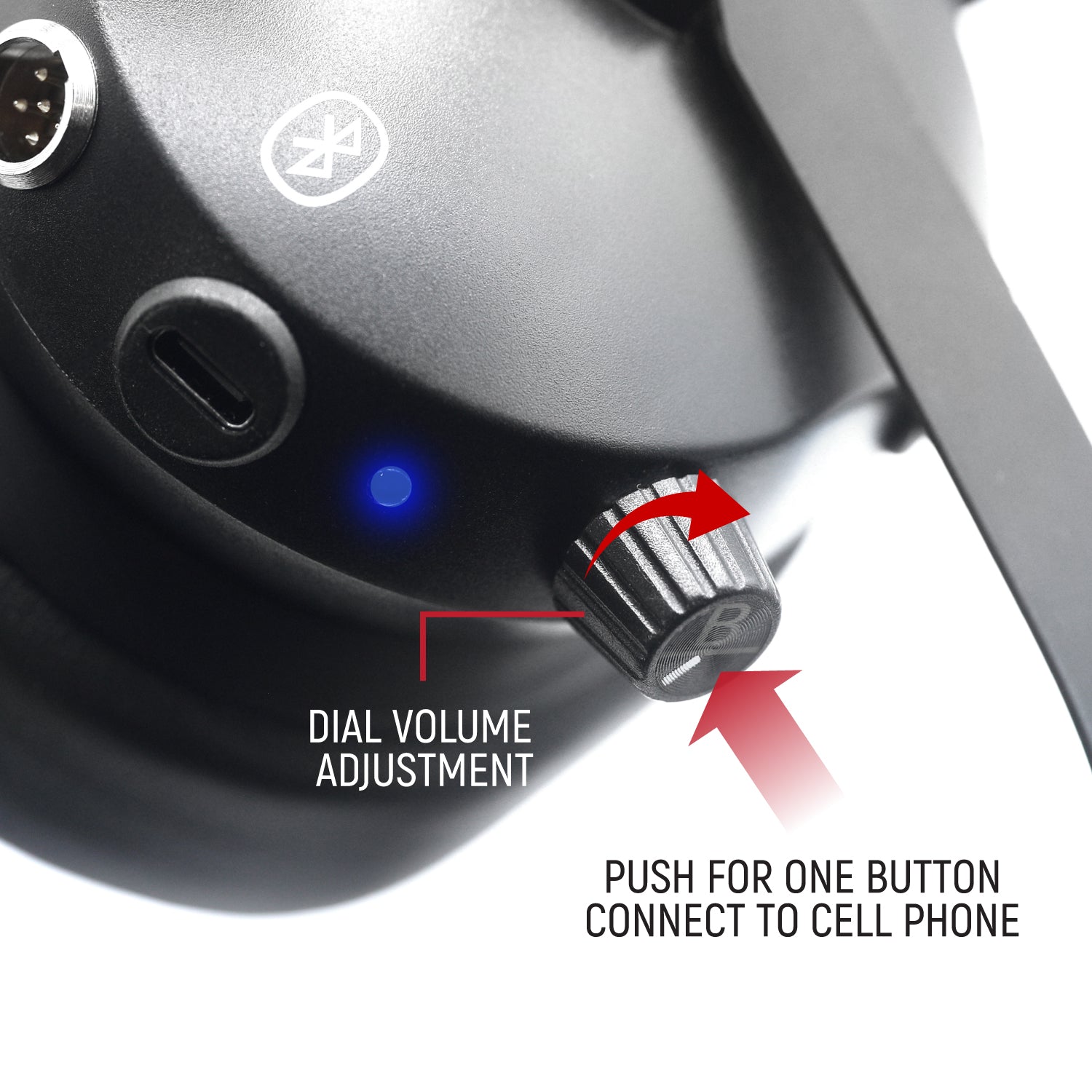 RW-H52 Behind-the-Head (BTH) Bluetooth Headset for 2-Way Radios ...