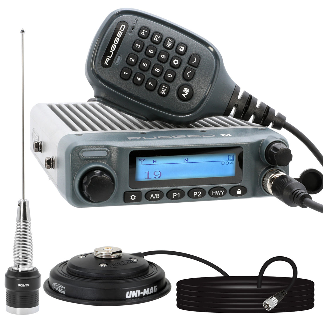 Radio Kit - G1 ADVENTURE SERIES Waterproof GMRS Mobile Radio with Ante ...