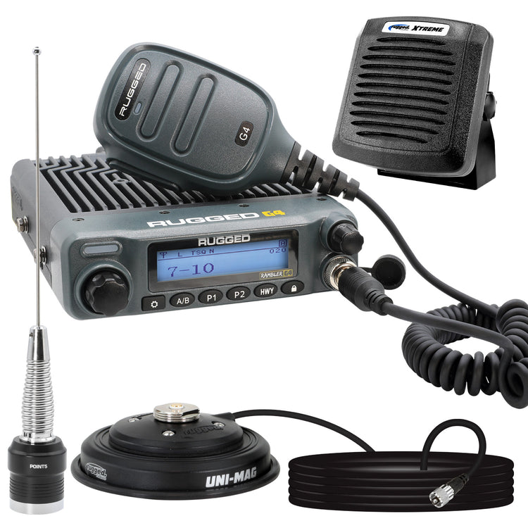 Radio Kit Plus - Rambler G4 High Power GMRS Mobile Radio Kit with Exte ...
