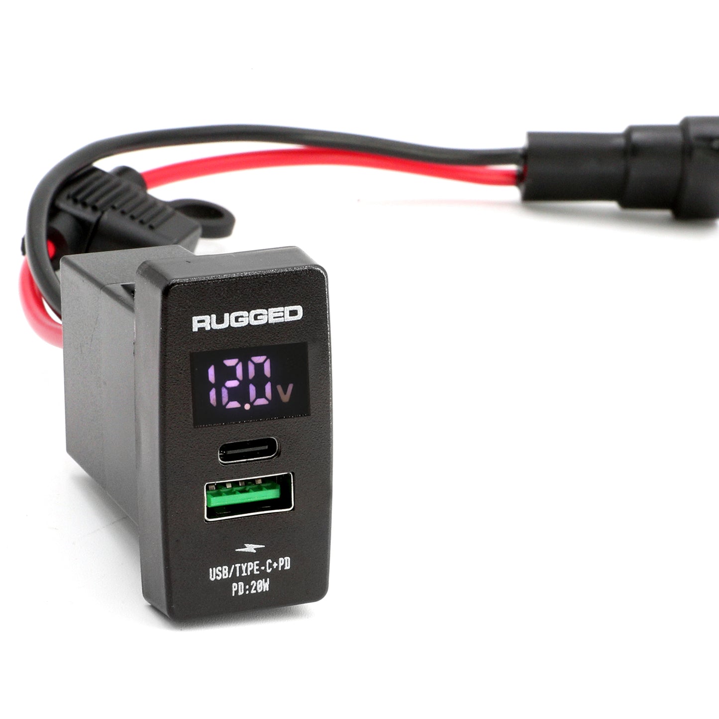 USB Rocker Switch Hub with 4.2 Amp Outlet – Rugged Radios