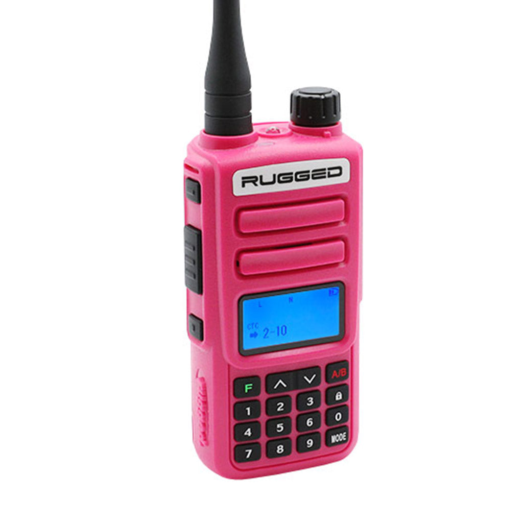 Rugged GMR2 PLUS - GMRS and FRS Two Way Handheld Radio (Pink) – Rugged ...
