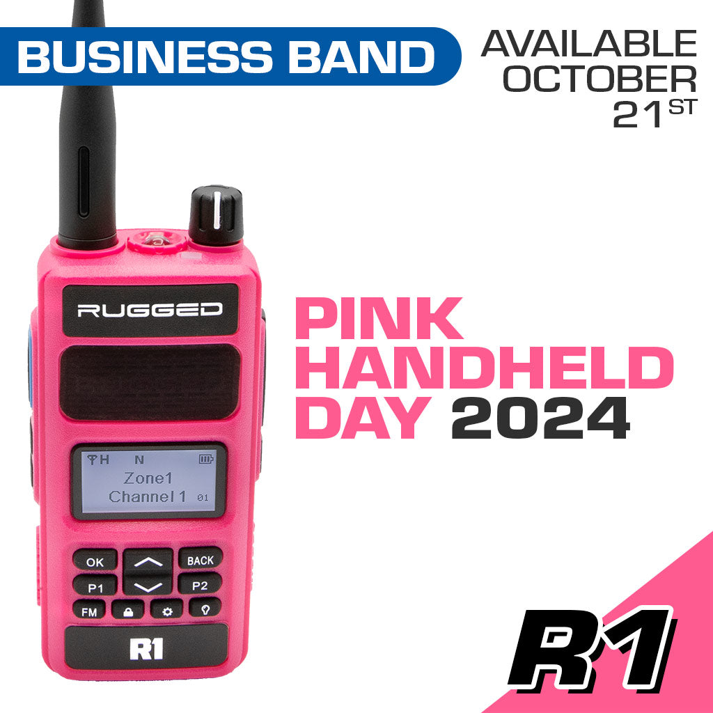 Pink Rugged R1 Business Band Handheld - Digital and Analog – Rugged Radios