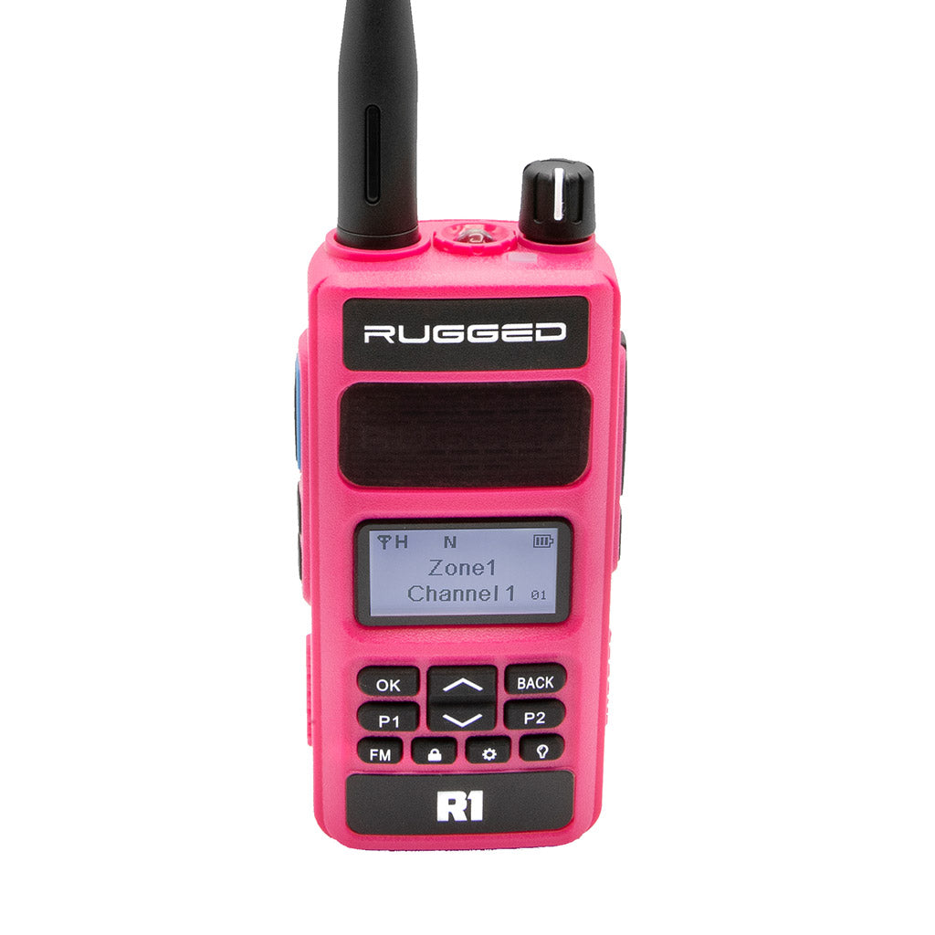 PINK - Rugged R1 - Business Band Two Way Handheld Radio - Digital and ...