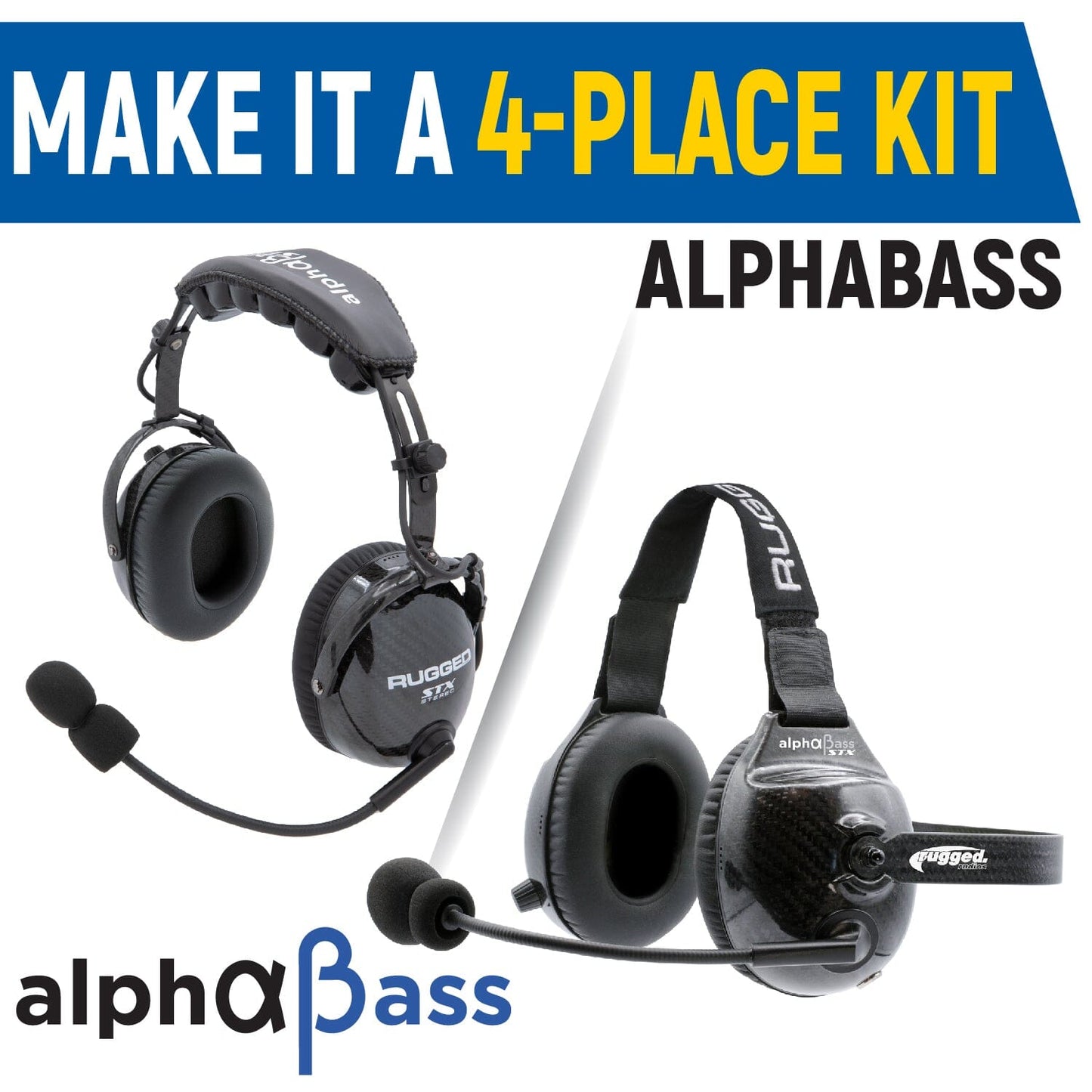 Rear Seat Expansion Kit with Helmet Kits or Headsets – Rugged Radios