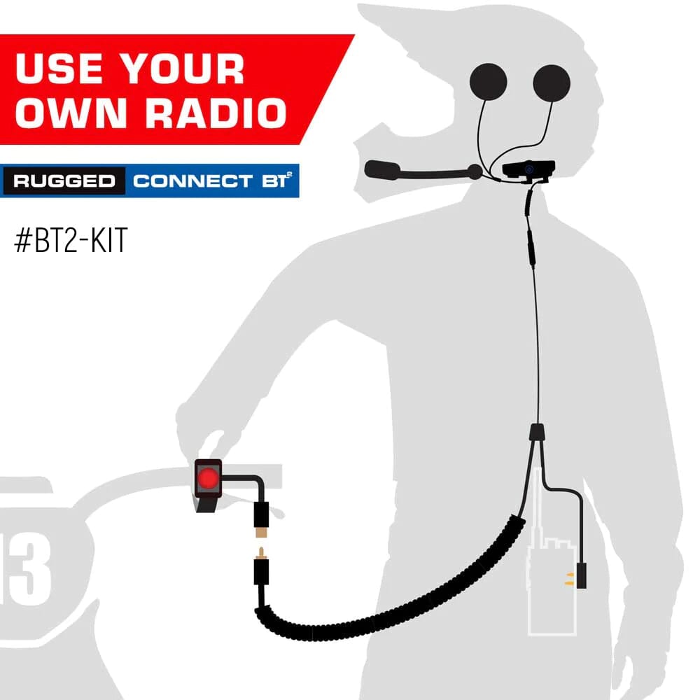 CONNECT BT2 Bluetooth Moto Kit with GMRS Radio – Rugged Radios