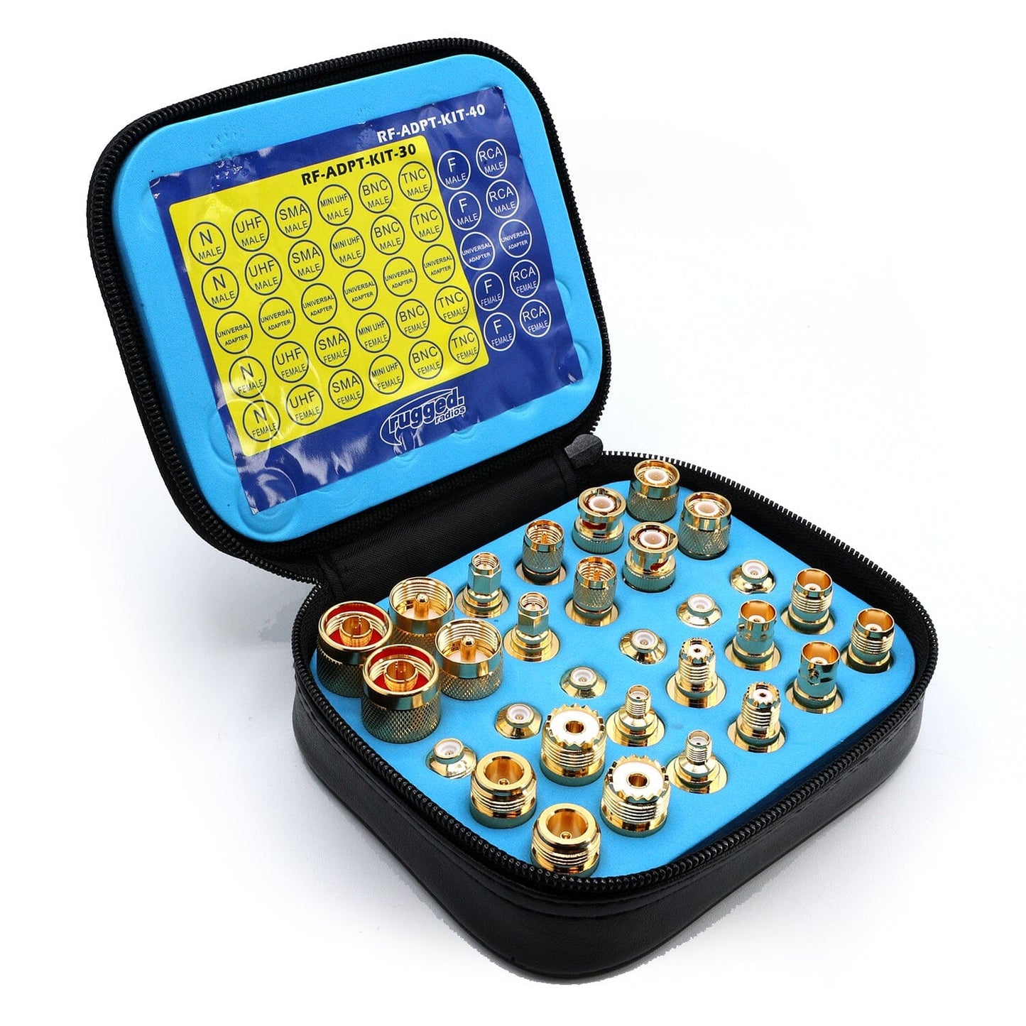 Gold Plated BNC and NMO Antenna Connector Kit – Rugged Radios