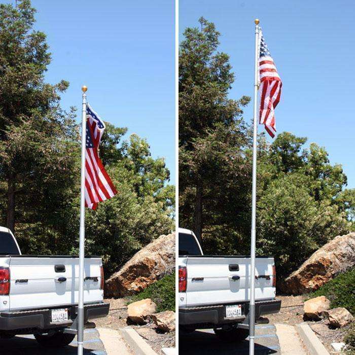 20 Ft Telescoping Flag Pole for Base Camp and Base Station Antenna ...