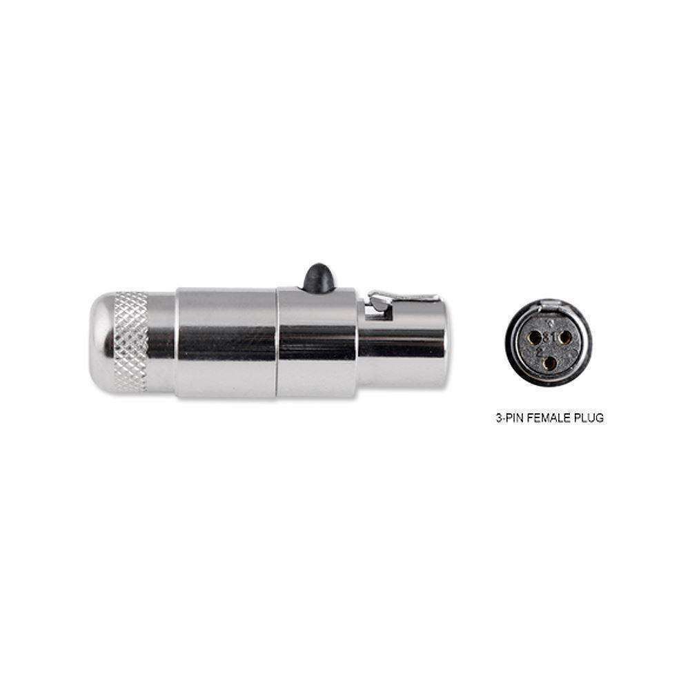 3-Pin Female Mini XLR Connector TA3FL – Rugged Radios
