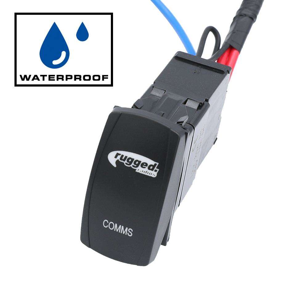 Rocker Power Switch for Waterproof Mobile Radios and Rugged Intercoms ...