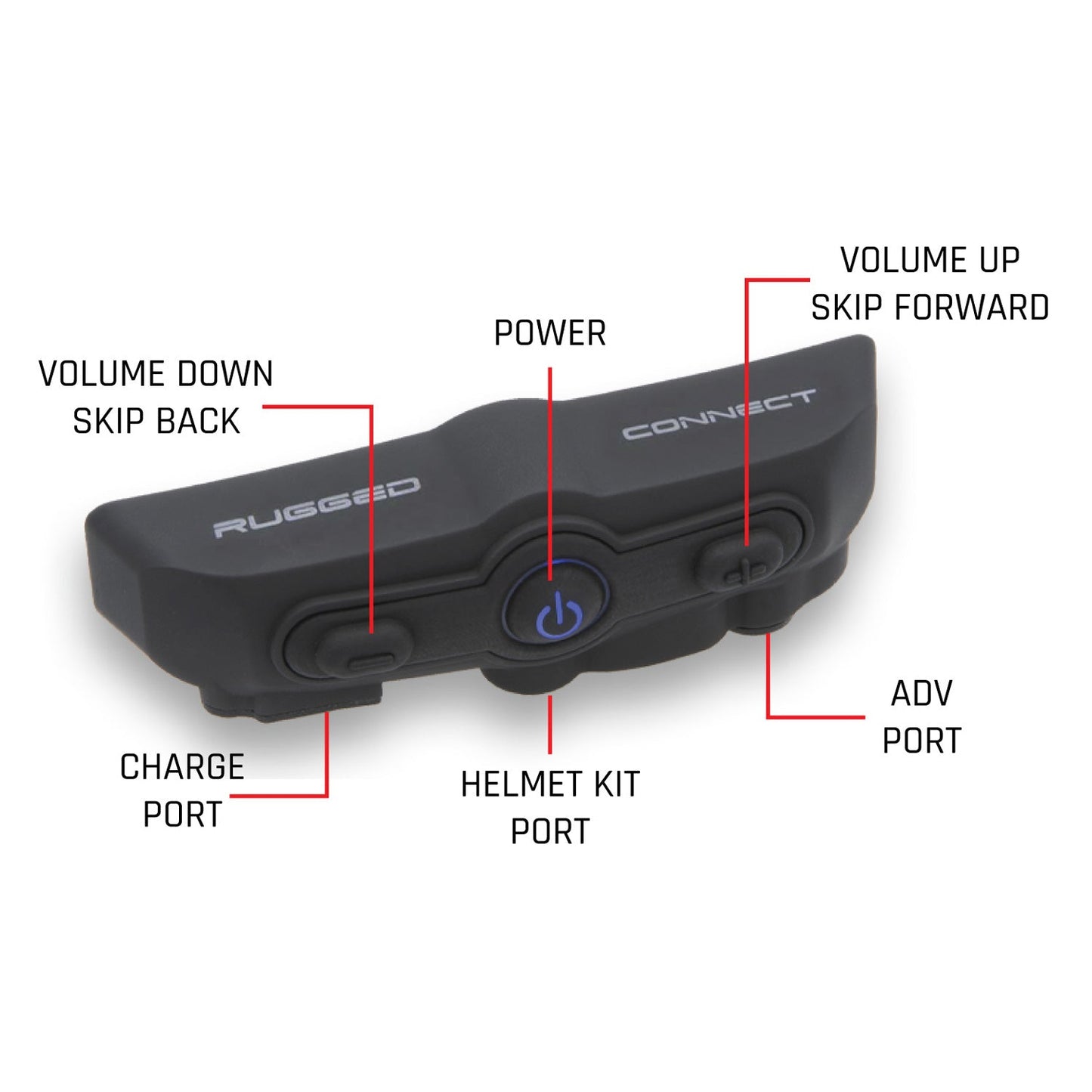 CONNECT BT2 Bluetooth Headset for Motorcycle Helmet – Rugged Radios