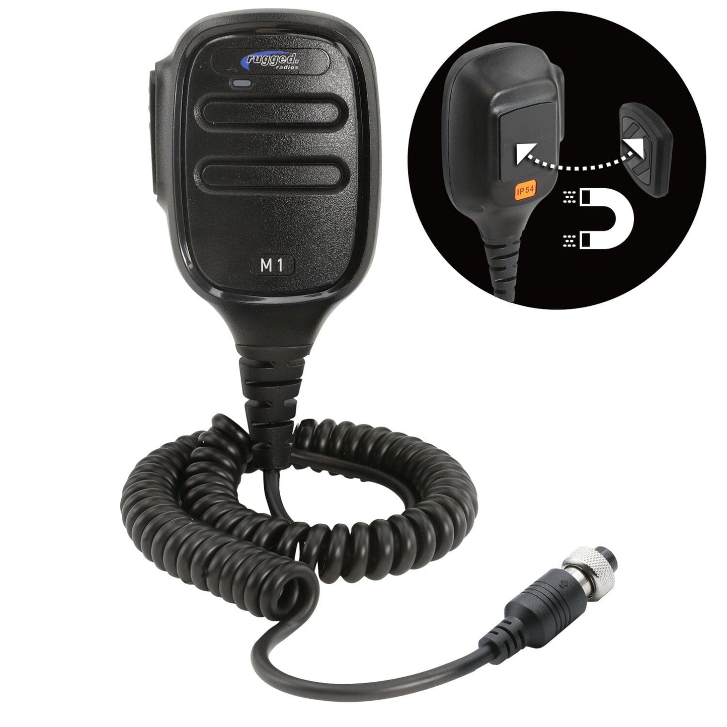 Hand Mic for M1 Mobile Radio with Scosche MagicMount – Rugged Radios