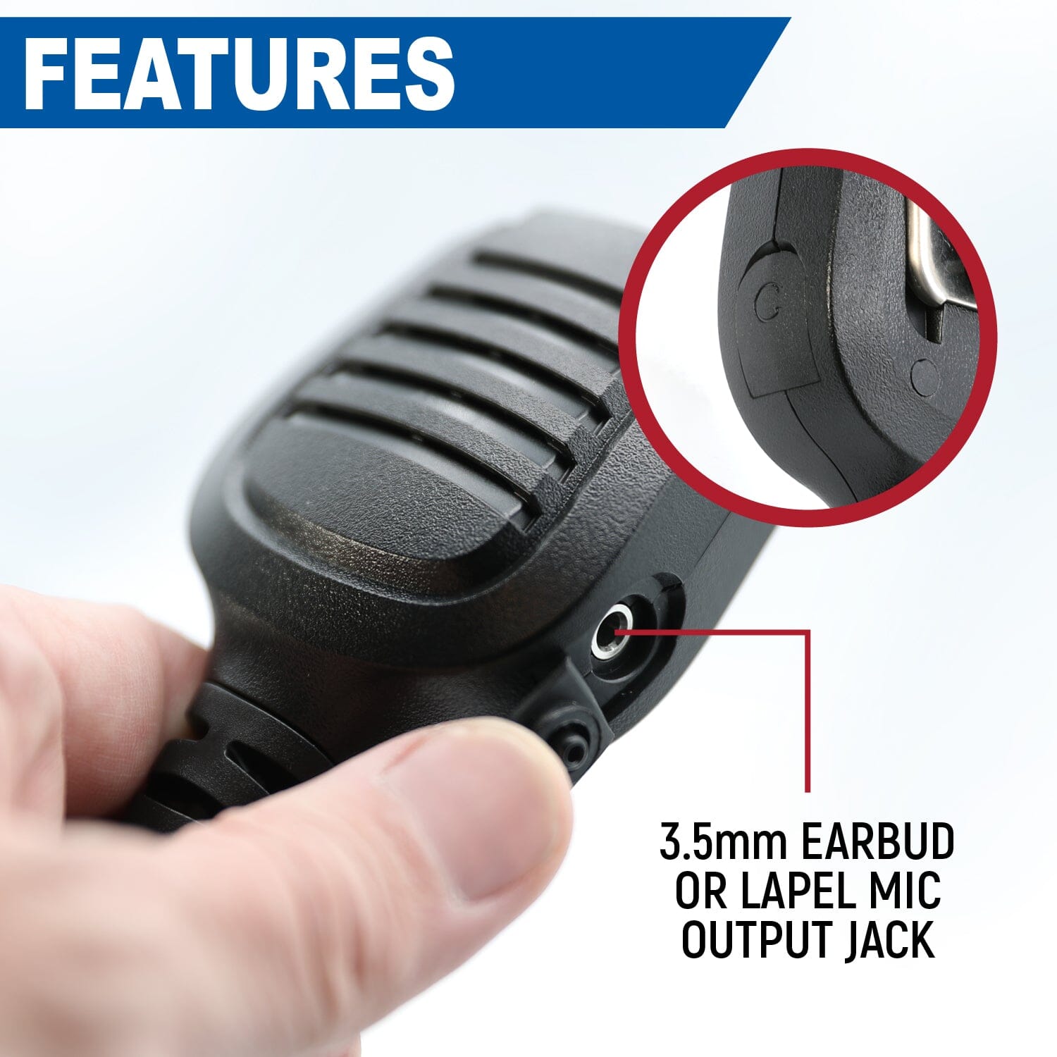 Hand Speaker Mic Waterproof for Handheld Radios – Rugged Radios