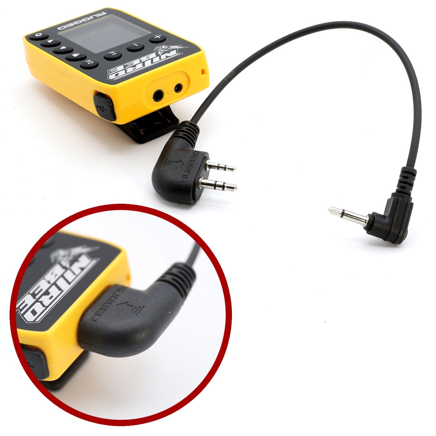 Headset to Scanner (Nitro Bee Xtreme) Straight Cord - Short – Rugged Radios