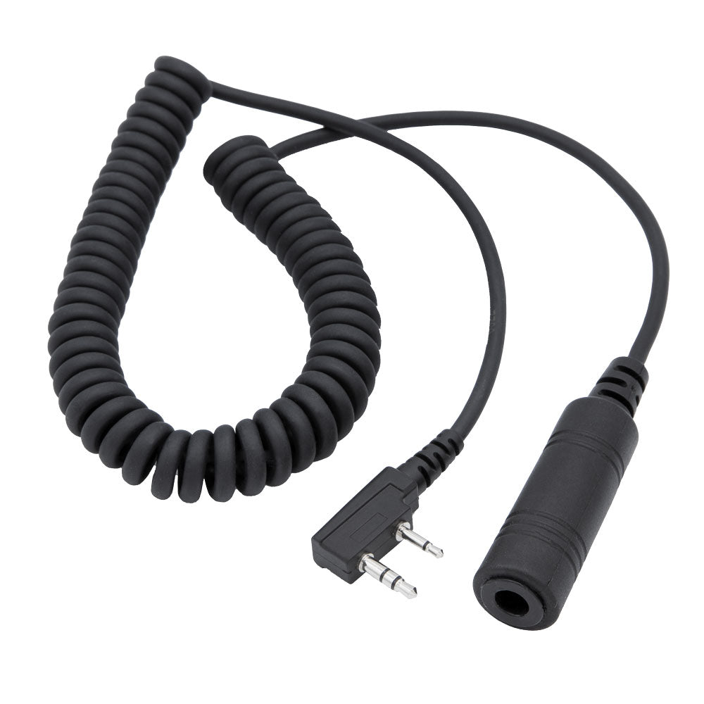 OFFROAD Headset / Helmet Coil Cord Cable for Rugged Radios and Kenwood