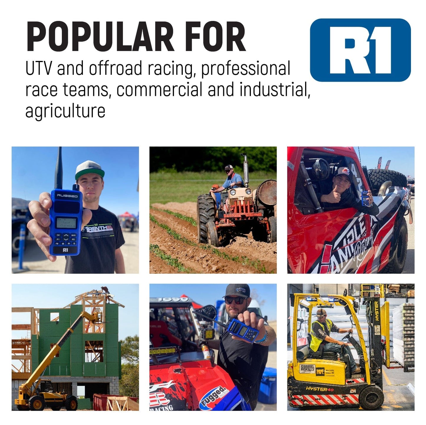 R1 READY PACK - Rugged R1 - Business Band Two Way Handheld Radios - Di ...