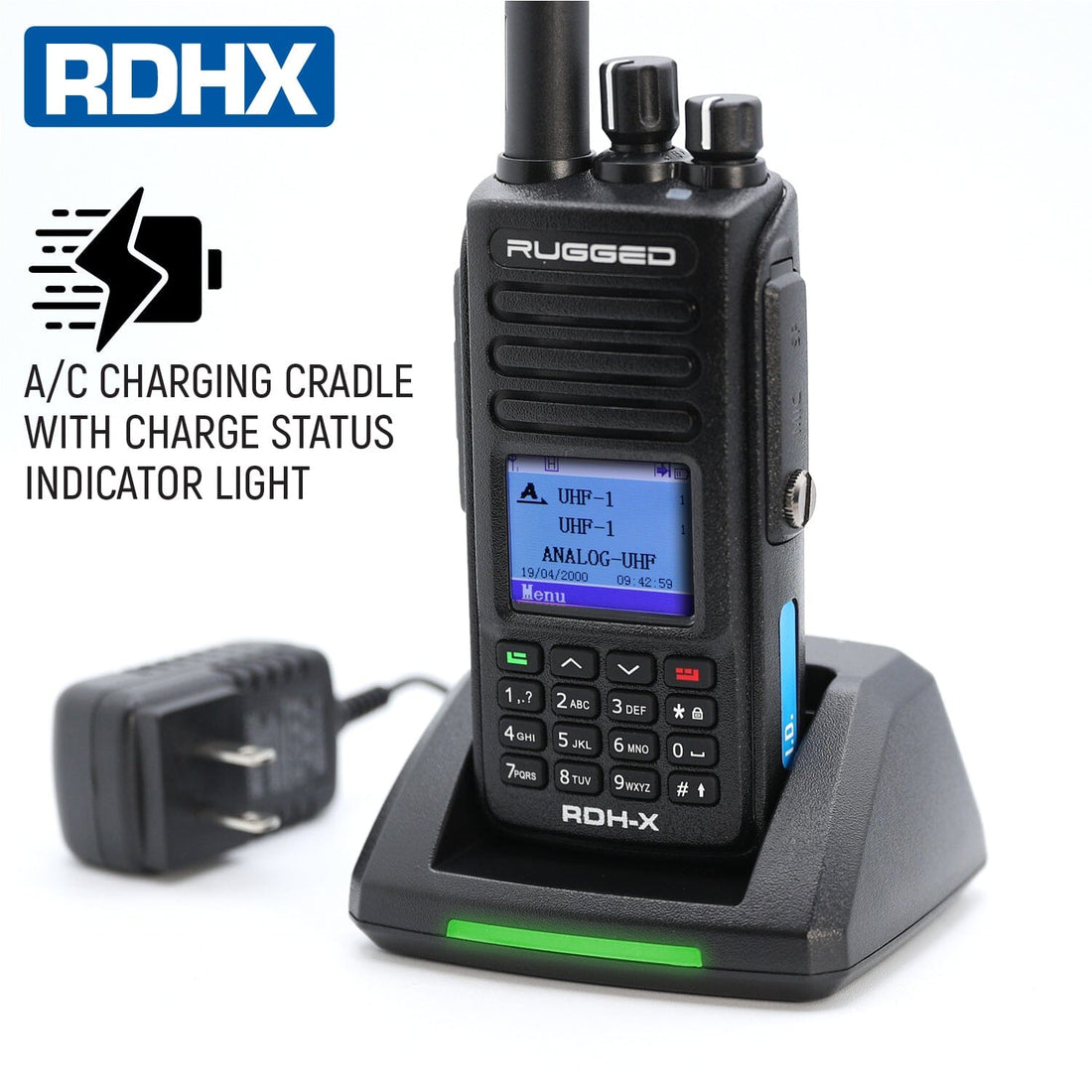 WATERPROOF - Rugged RDH-X - Business Band Two Way Handheld Radio - Dig ...