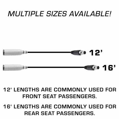 STX STEREO Straight Cable to Intercom (Select Length) – Rugged Radios