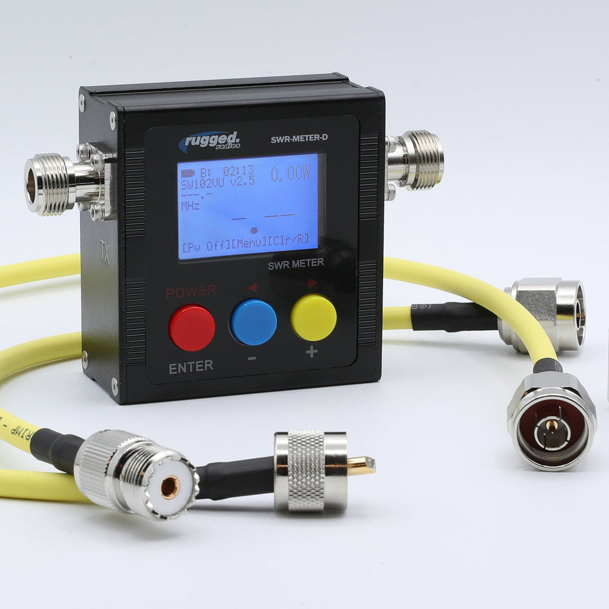 SWR UHF & VHF Antenna Power Meter with Cables – Rugged Radios